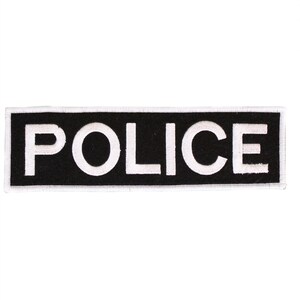 Police Security S.W.A.T ID Tag Embroidery Velcro Iron on Sew on Large 9 ...