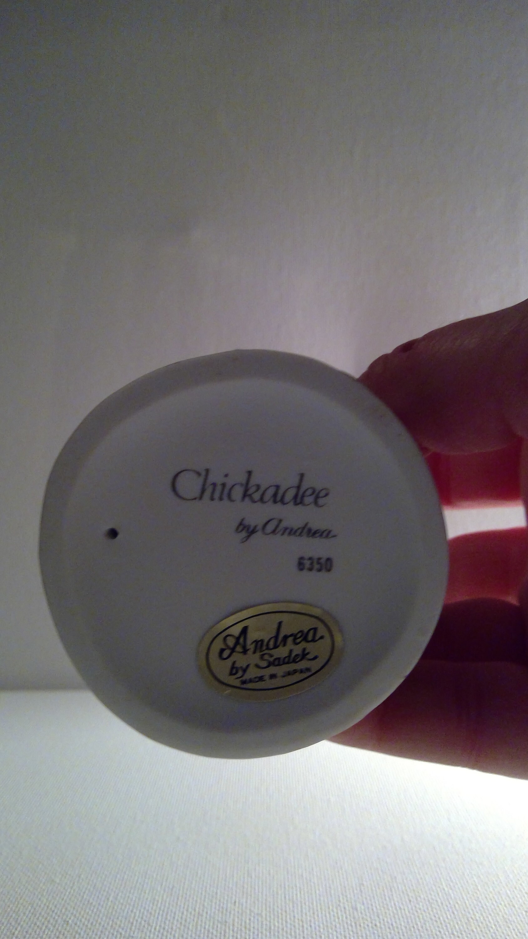 Chickadee by Andrea 6350 Andrea by Sadek Made in Japan Bird Figurine. Vintage Treasure for Bird ...