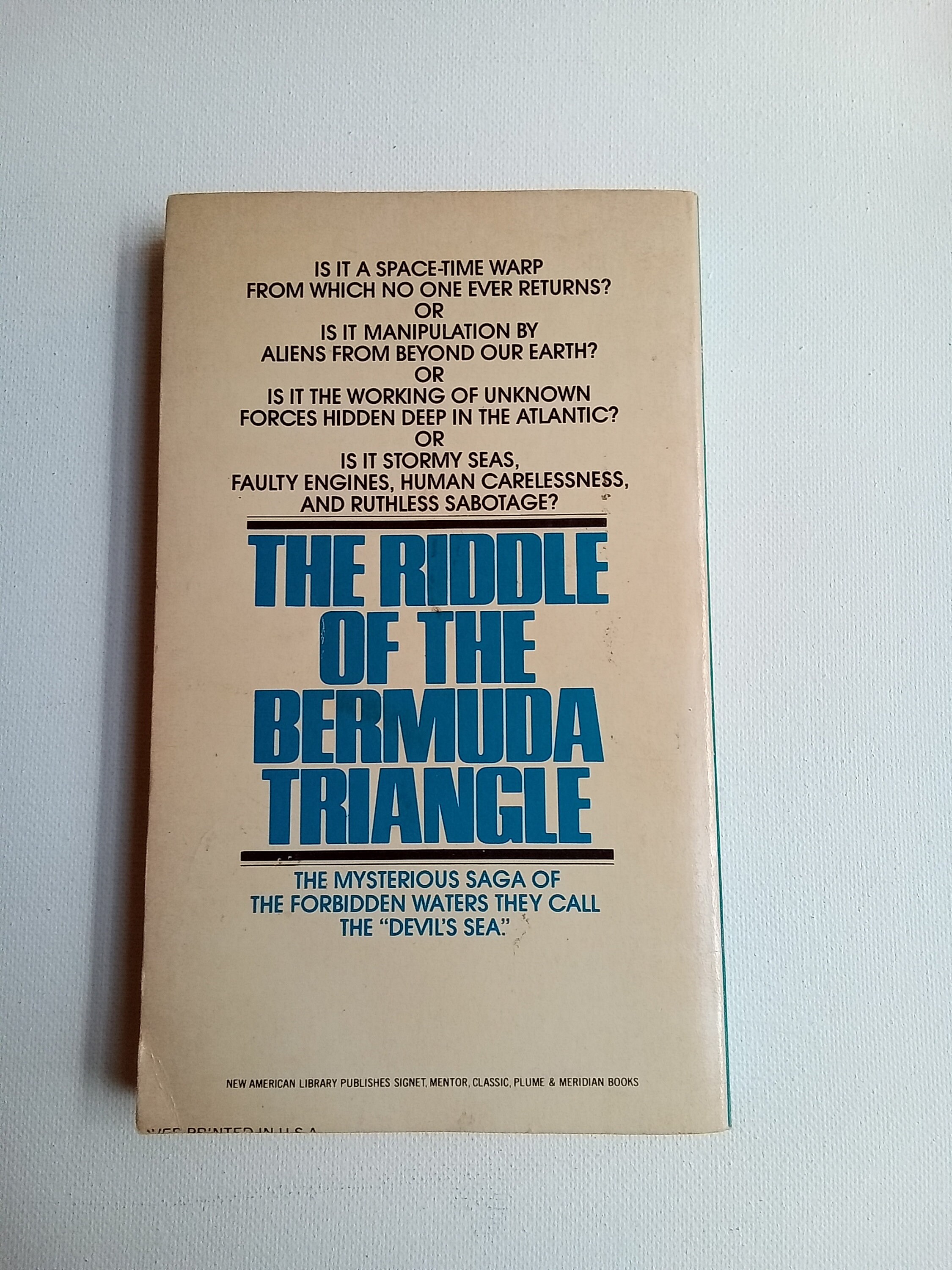 The Riddle of the Bermuda Triangle by Martin Ebon Vintage Paperback - Etsy