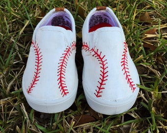 Canvas Baseball Shoes - Etsy