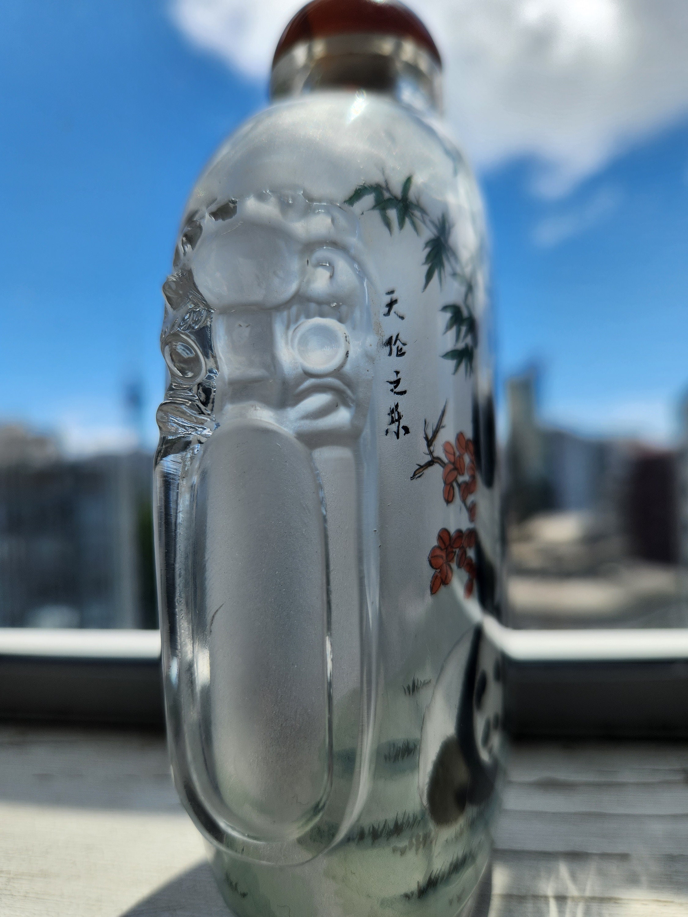 Decorative Bottle Oriental Inner Painting Art - Etsy