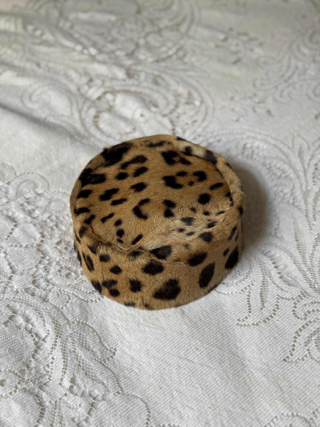 1950's Leopard Pillbox Hat by Norman-paulvin New York - Etsy
