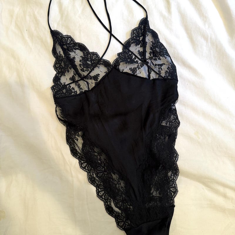 Black Lace Teddies - Etsy