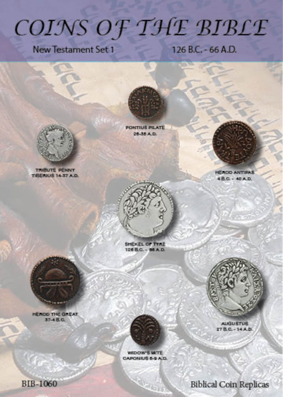 Coins of the Bible New Testament Holy Land Replica Coin Set - Etsy