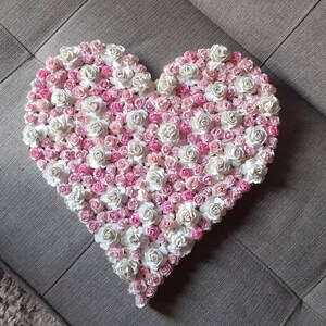 Floral Heart • Wall Decor • Nursery Decor • Home Decor • Valentines ...