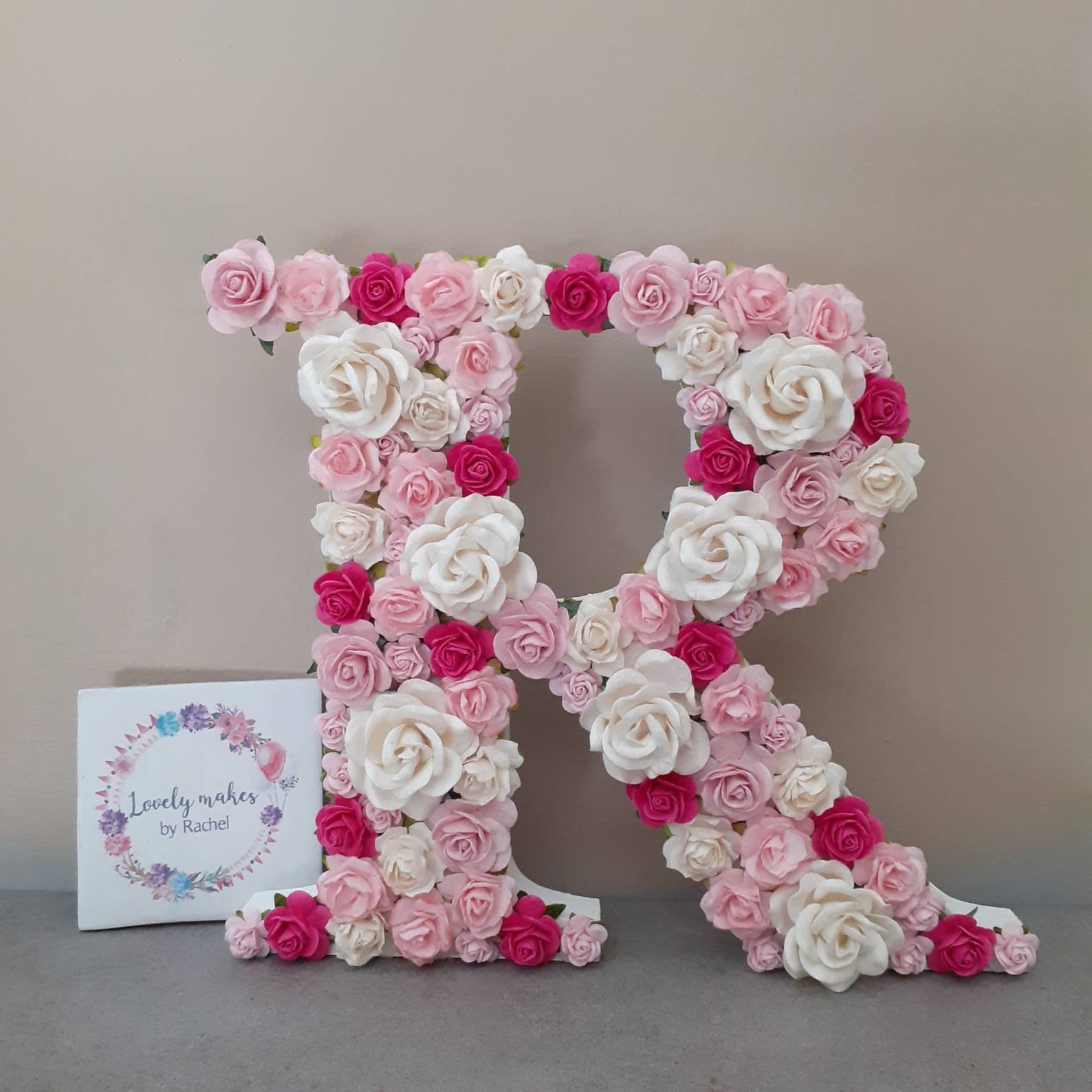 Floral Letter Free Standing Letter Gift for Her Bedroom - Etsy UK