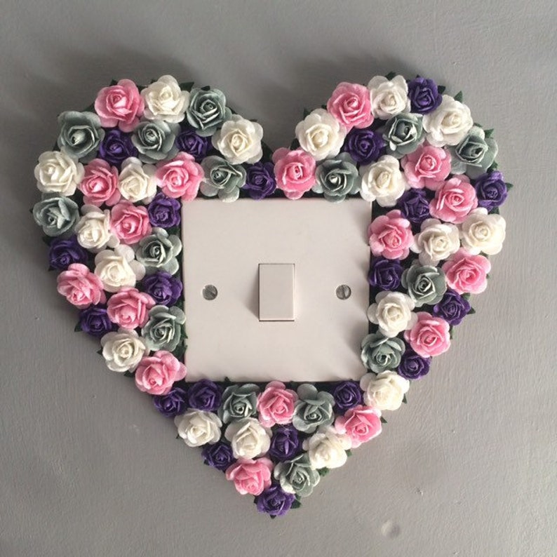Heart light switch surround light switch border home decor | Etsy