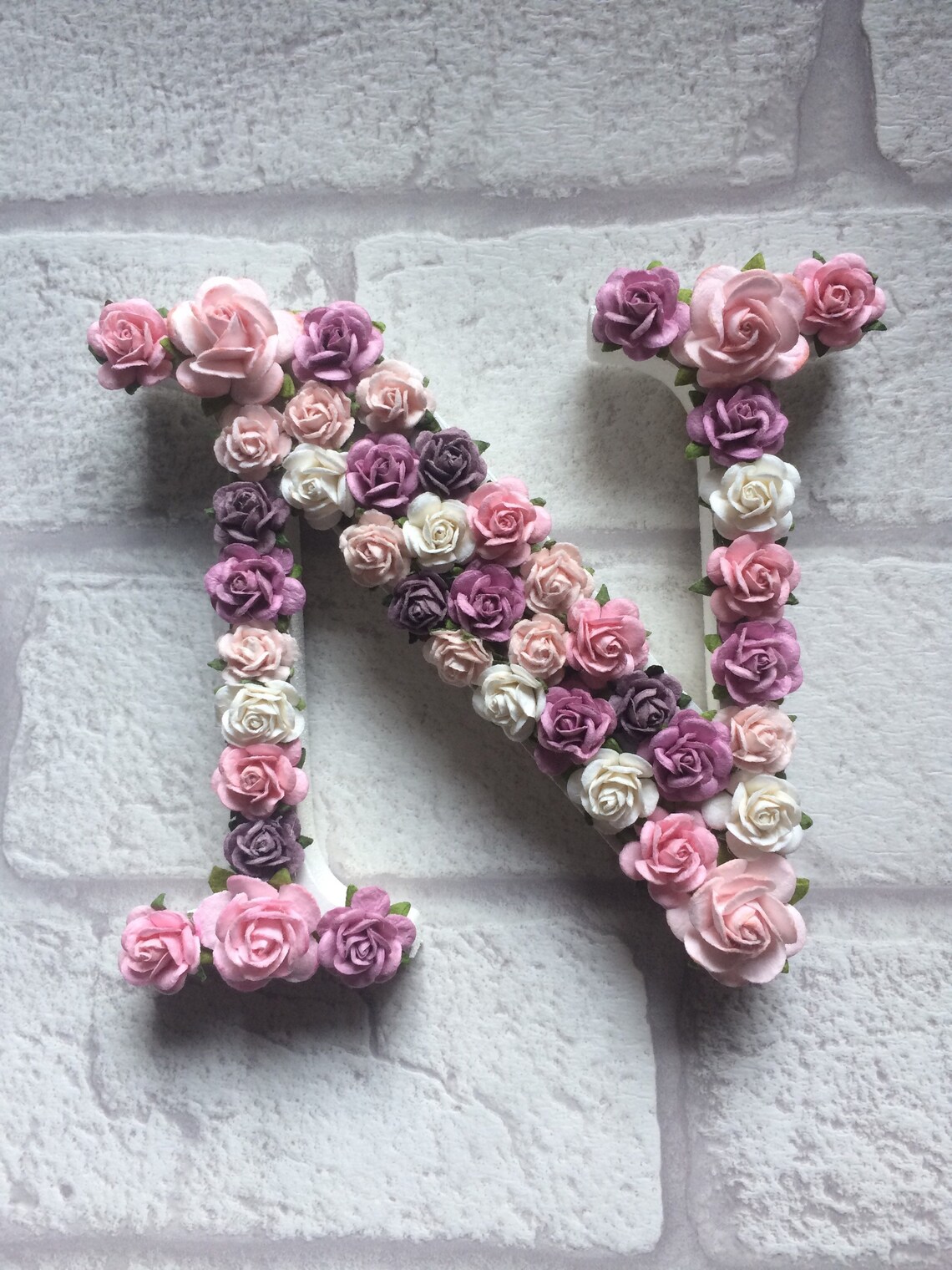 Floral Wall Letter • Floral Initial • Flower Letter • Ready to Hang ...