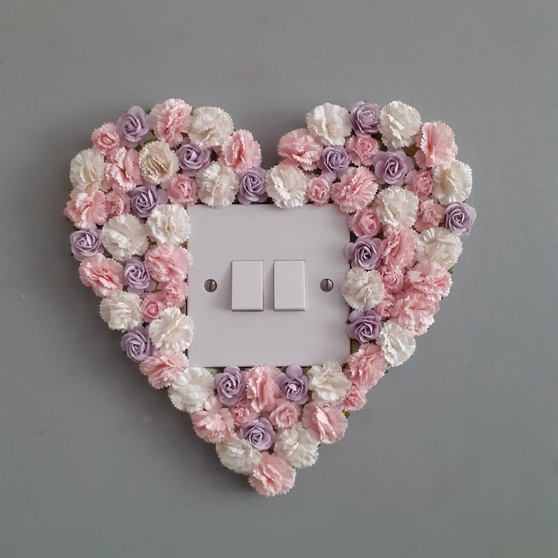 Heart light switch surround light switch border home decor | Etsy