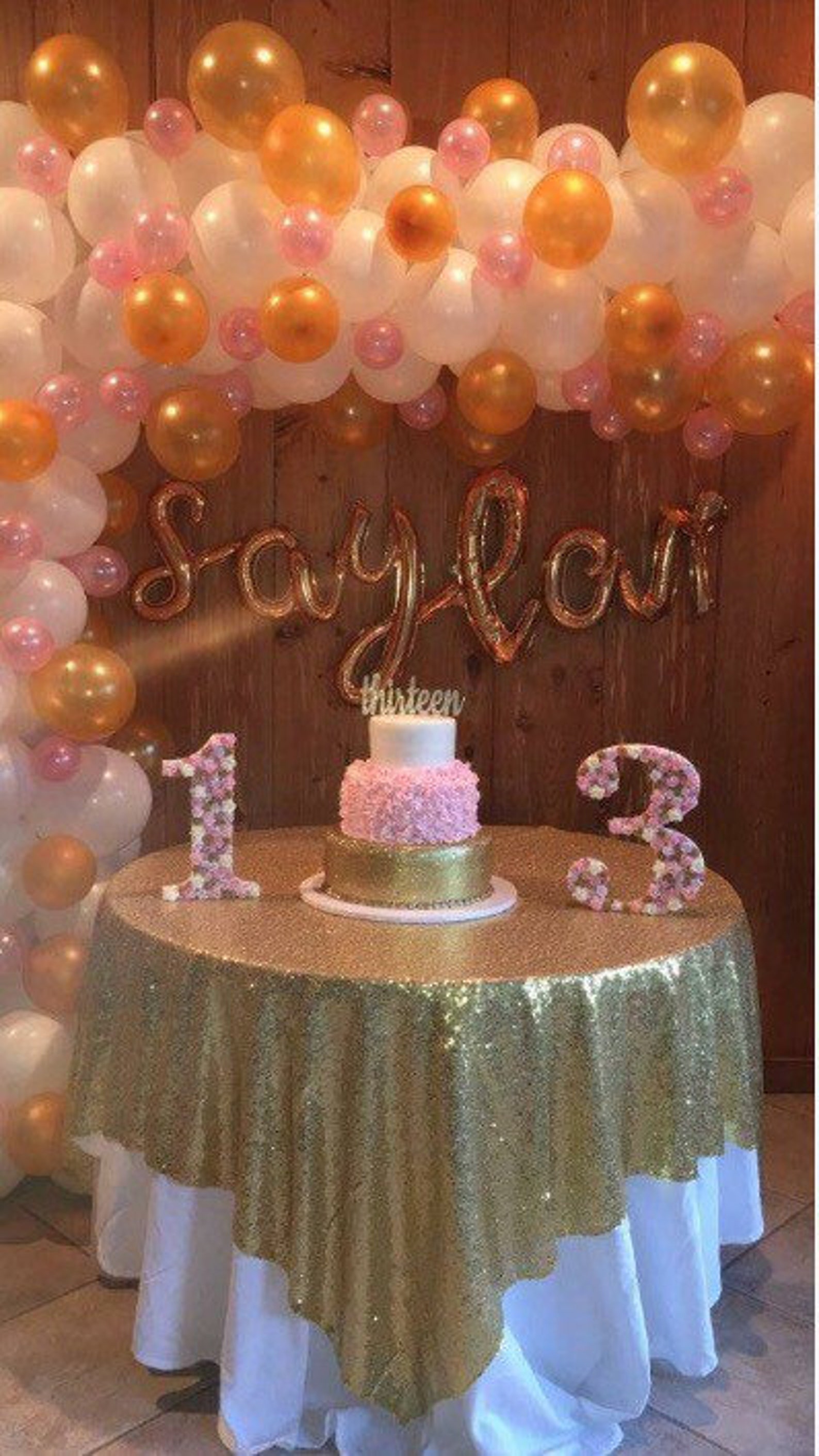 Floral Large Number • Freestanding Decorated Numbers • Birthday Decor ...