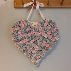 Floral Heart • Wall Decor • Nursery Decor • Home Decor • Valentines ...