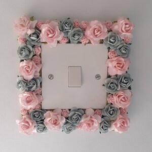 Floral Light Switch Surround • Light Switch Cover • Home Decor ...
