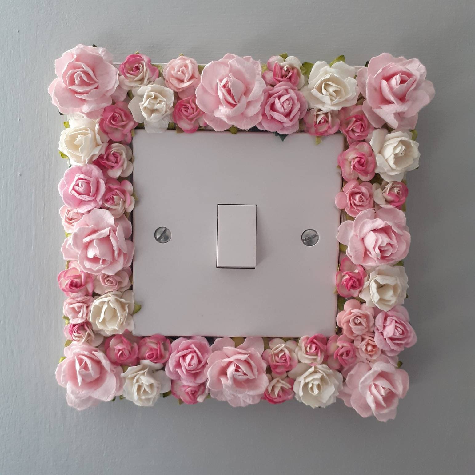Floral light switch surround light switch cover home decor | Etsy