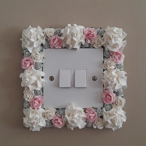 Floral Light Switch Surround • Light Switch Cover • Home Decor ...