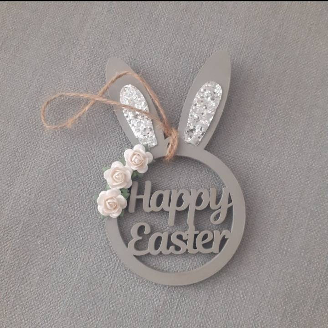 Easter Bunny Bauble Decoration, Happy Easter Decor, Spring Decor, Paper ...
