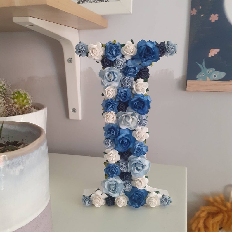 Floral Letter Free Standing Letter Gift for Her Bedroom - Etsy