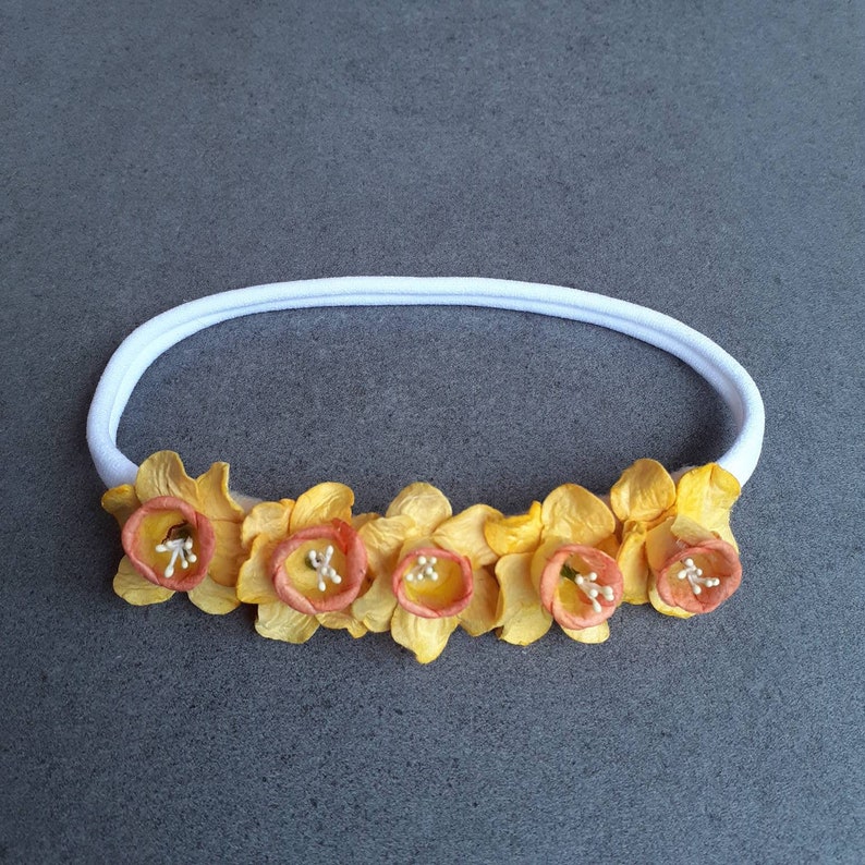 Daffodil Headband Spring Headband Floral Headband Flower - Etsy