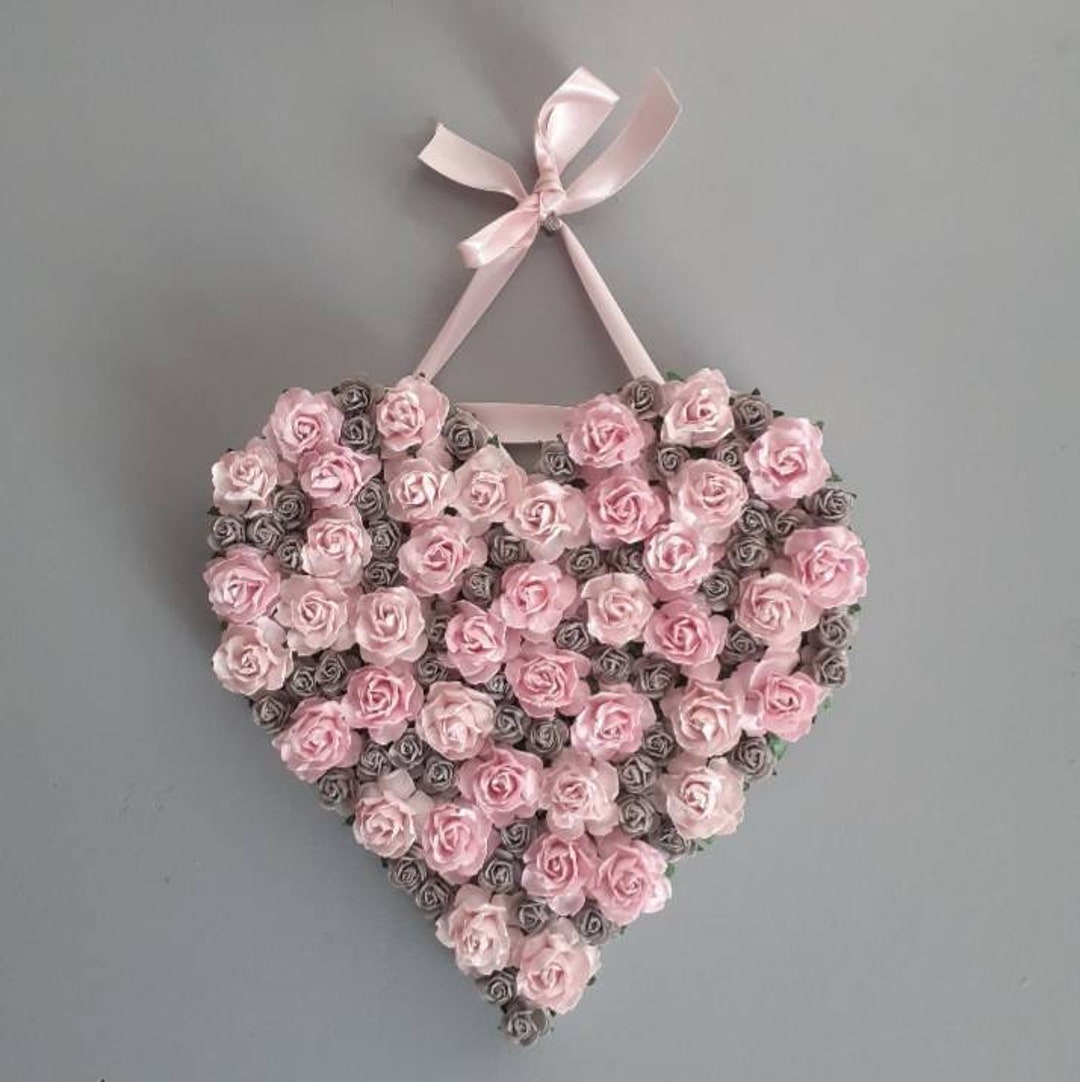 Floral Heart • Wall Decor • Nursery Decor • Home Decor • Valentines ...