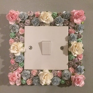 Floral light switch surround light switch cover home decor | Etsy