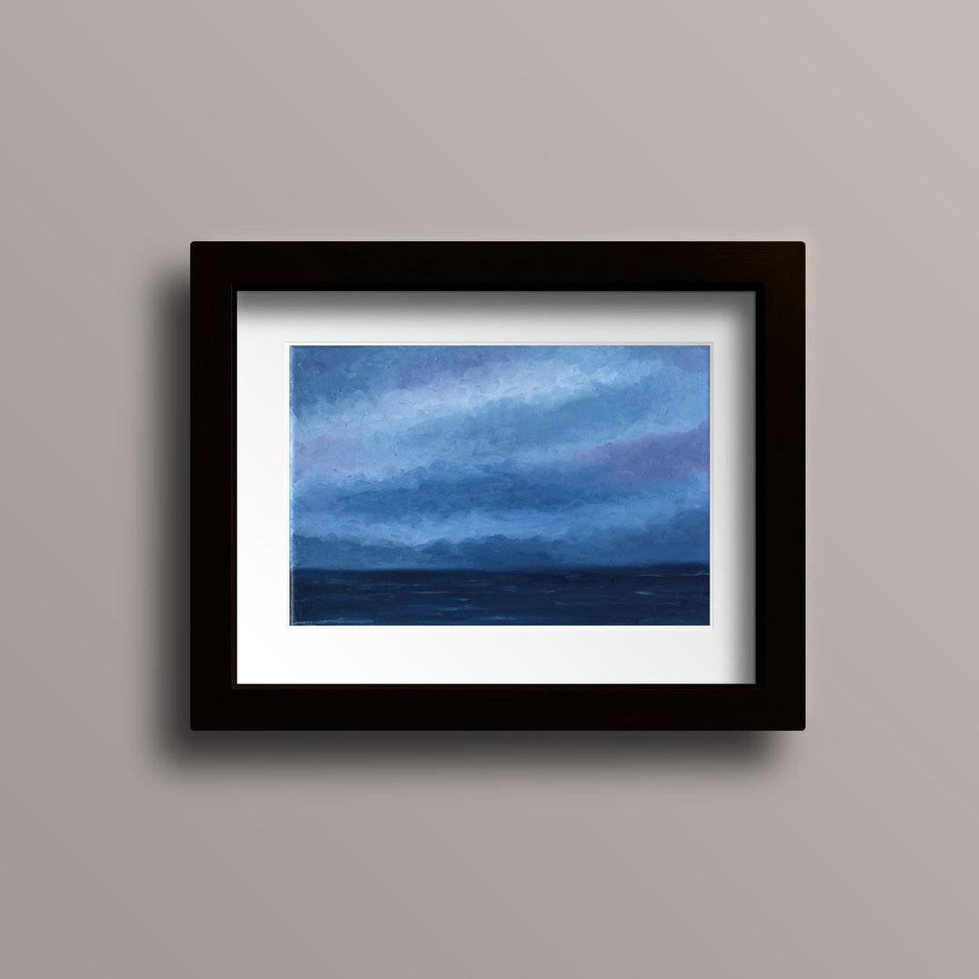 Storm Print - Storm Painting Print - Cloud Print - Cloud Decor - Ocean ...