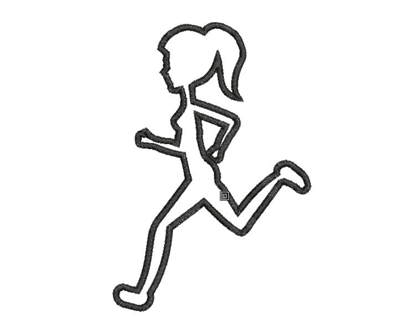 Running Color Girl Applique Design Marathon Shirt Running | Etsy