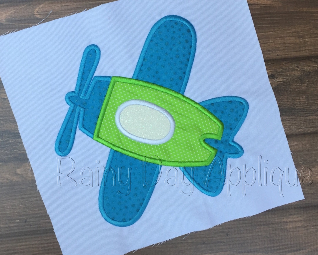 Airplane Applique, Airplane Design, Airplane Embroidery, Cute Airplane ...