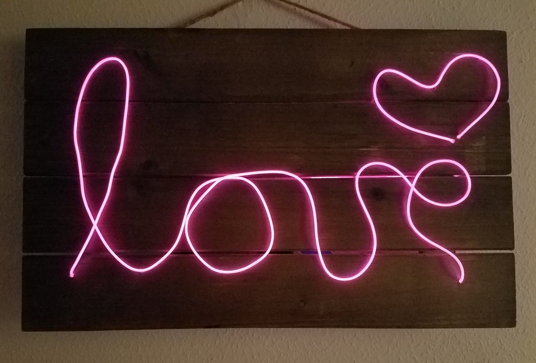 Illuminated LOVE Sign Valentine, Anniversary, Wedding, Just Because - Etsy