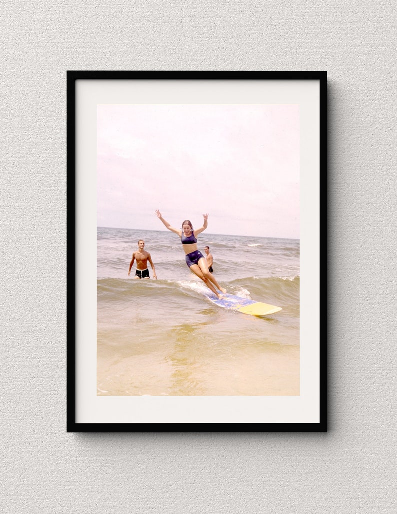Surfer Girl Vintage Digital Download for Coastal Decorating Style Beach ...