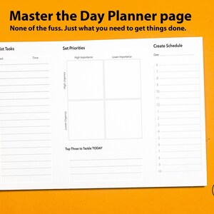 Master the Day Planner Page - Printable-digital - Etsy