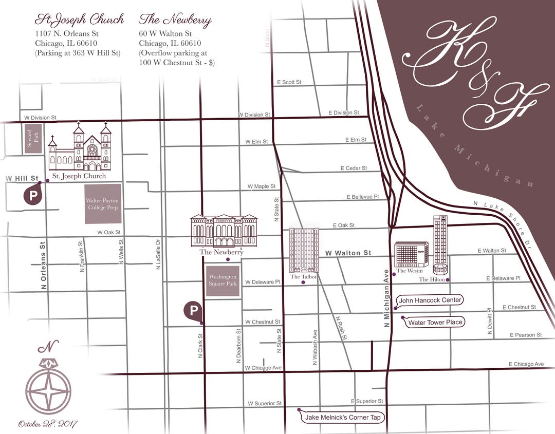 Custom Wedding or Event Map Design - Etsy