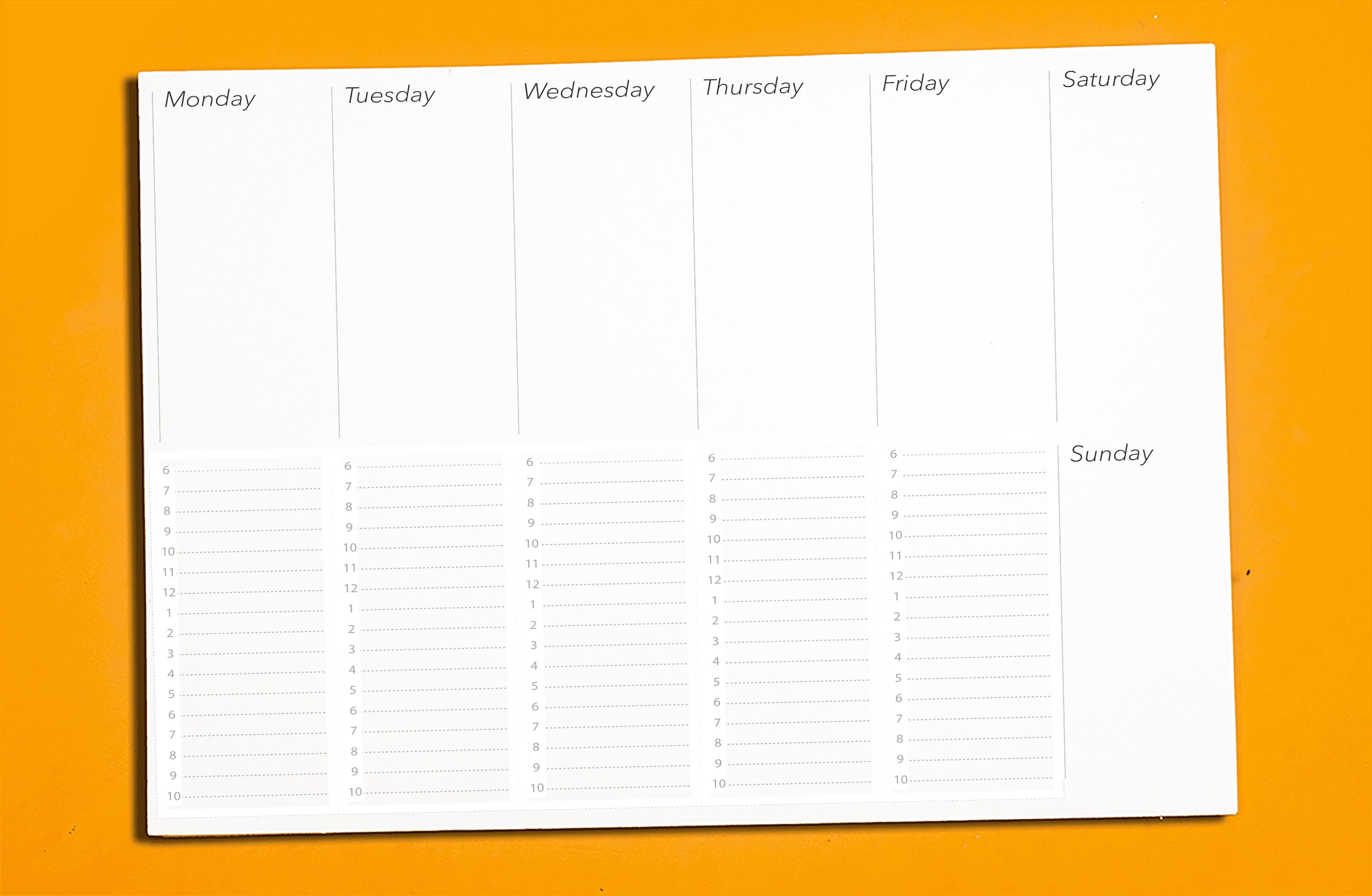 Minimalist Weekly Planner Printable, Digital - Etsy
