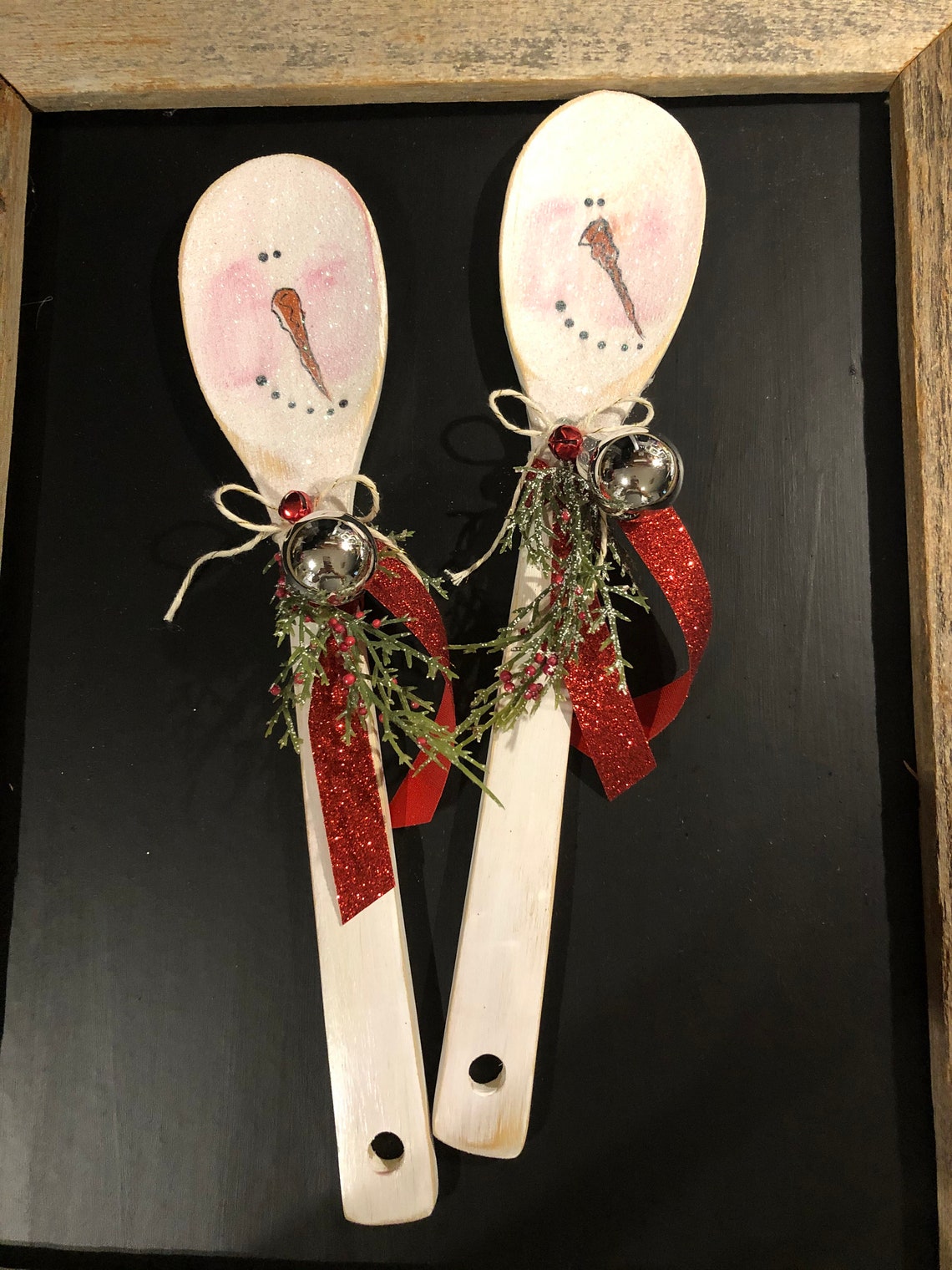 Snowman Wooden Spoon - Etsy