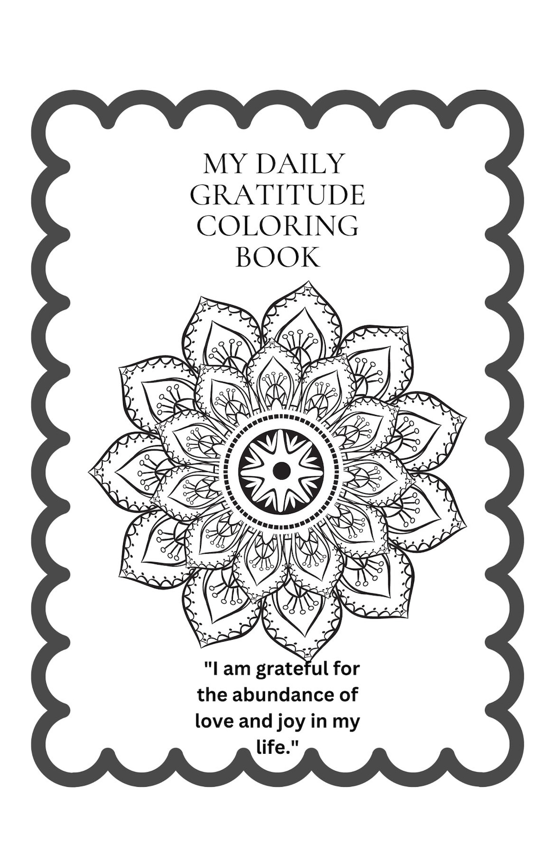 Gratitude Mantra Coloring Pages, Gratitude Says Coloring Pages - Etsy
