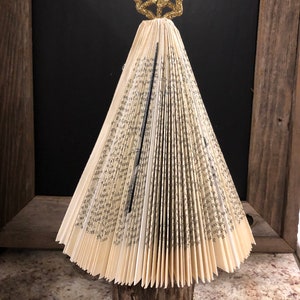Folded Paper Tree, Book Page Tree, Paperbacktree,christmas Tree, Shelf ...