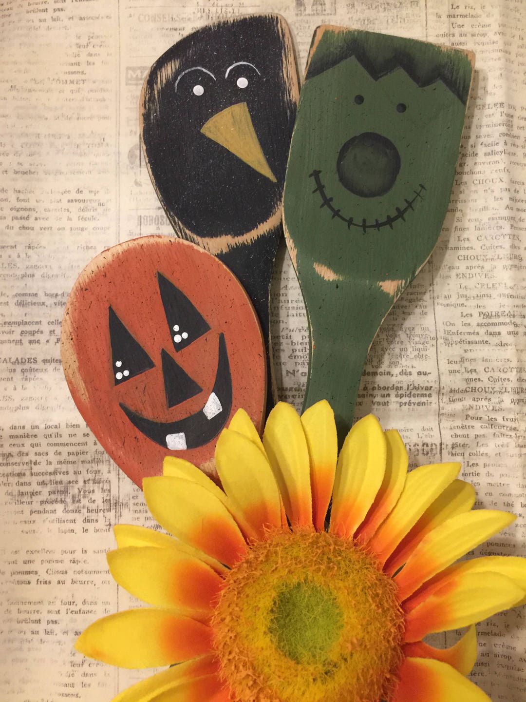 Halloween Wooden Spoons, Fall Wooden Spoons,decorative Wooden Spoons - Etsy