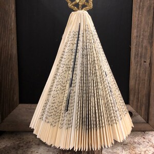Folded Paper Tree, Book Page Tree, Paperbacktree,christmas Tree, Shelf ...