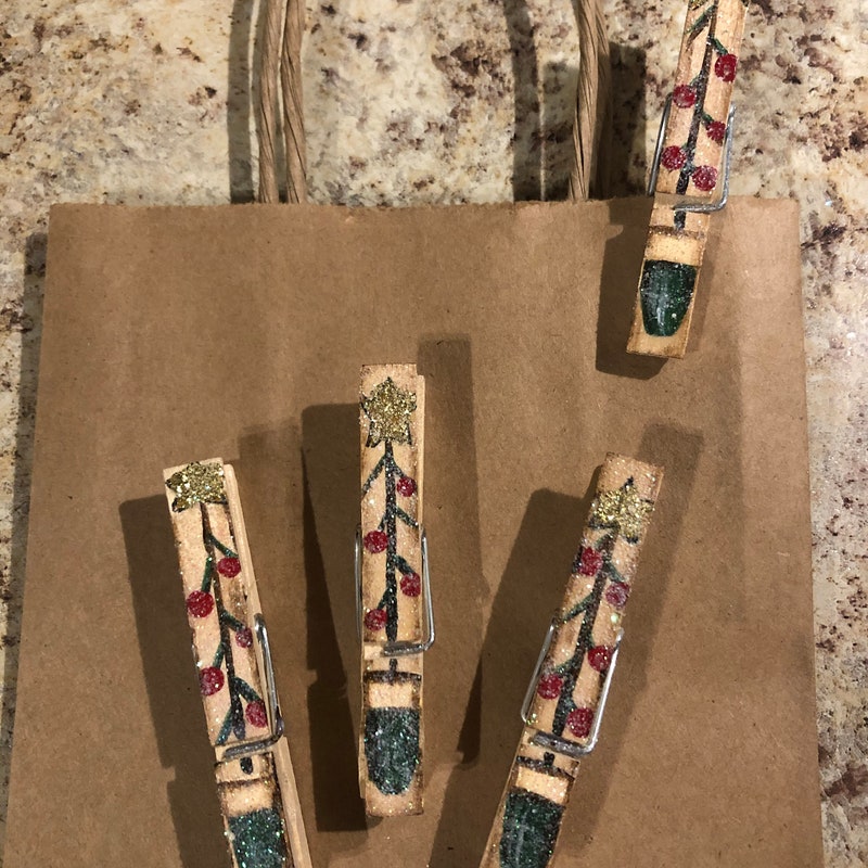 Christmas Clothespin - Etsy