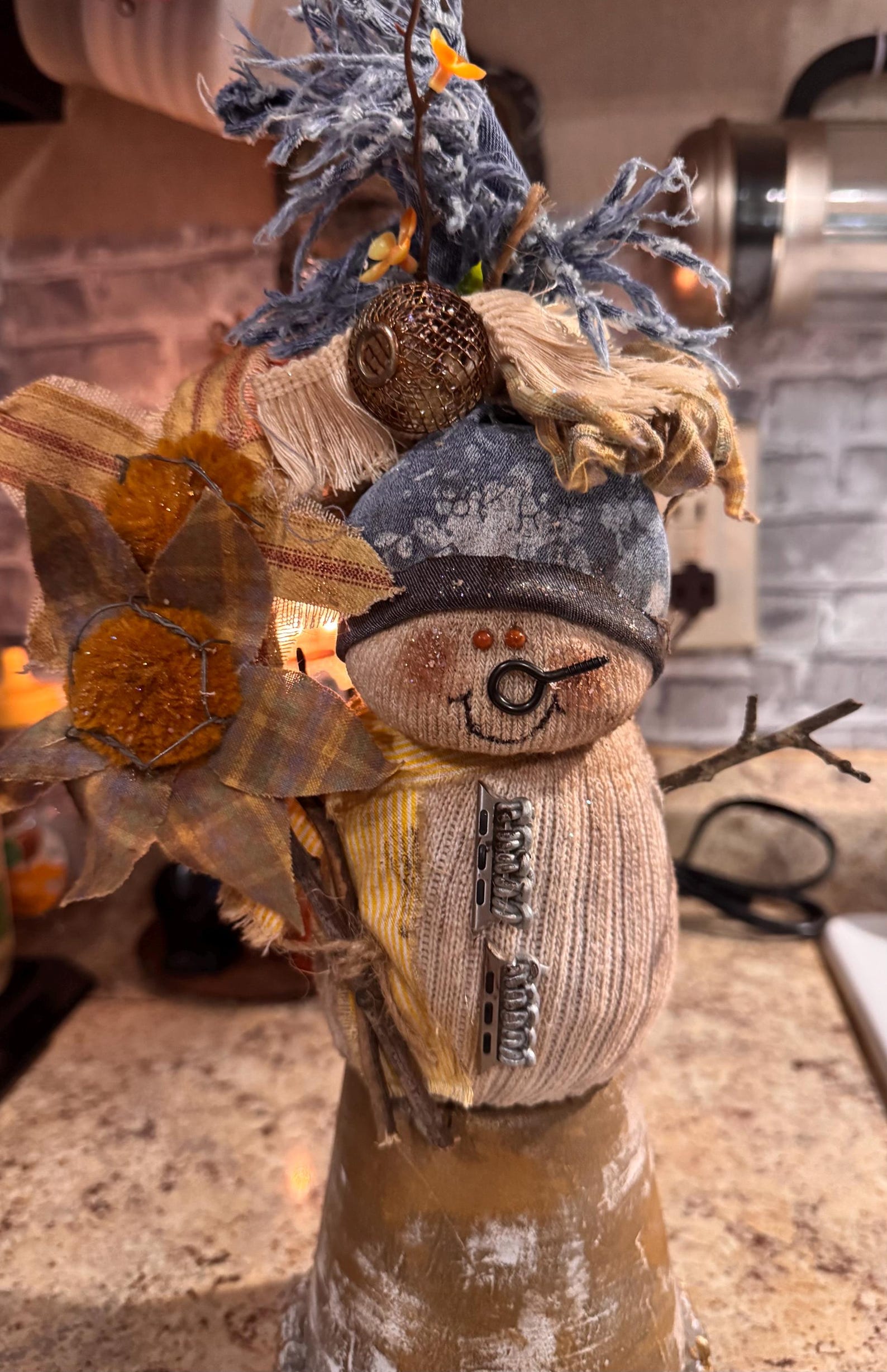 Fall Snowman,holiday Snowman , Autumn Snowman , Seasonal Snowman - Etsy