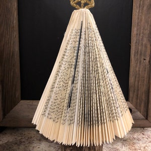 Folded Paper Tree, Book Page Tree, Paperbacktree,christmas Tree, Shelf ...