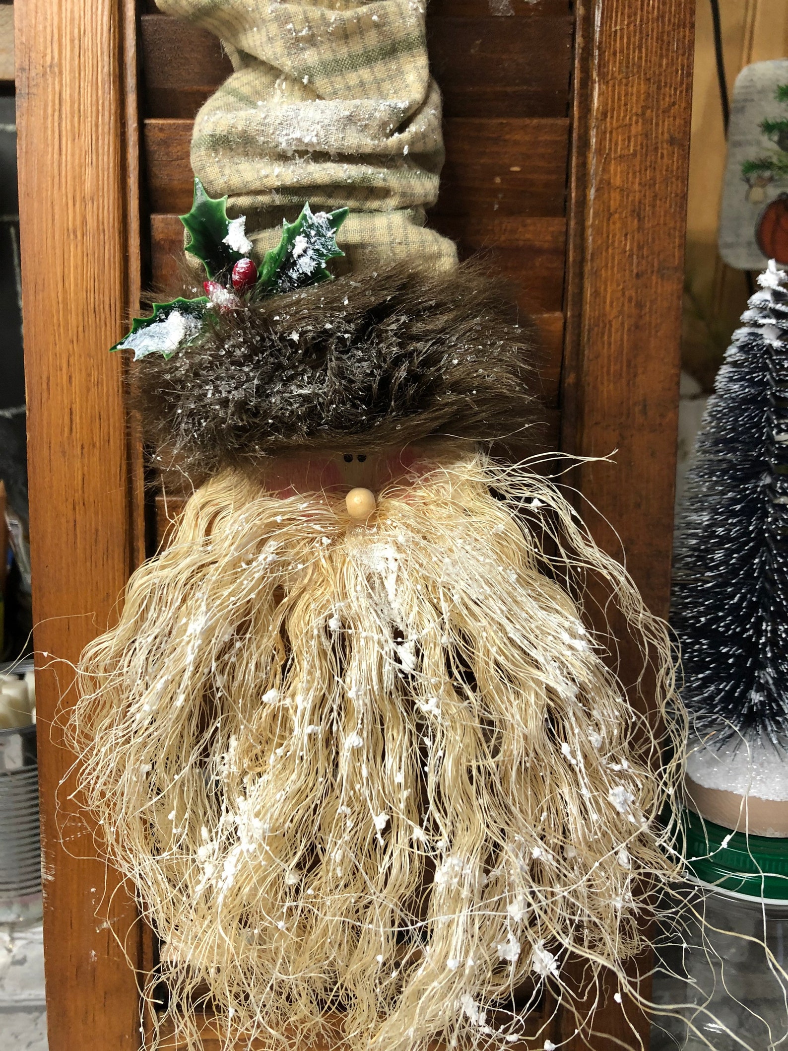 Wooden Spoon Santa Ornament Santa No Two Are Alike Santa - Etsy