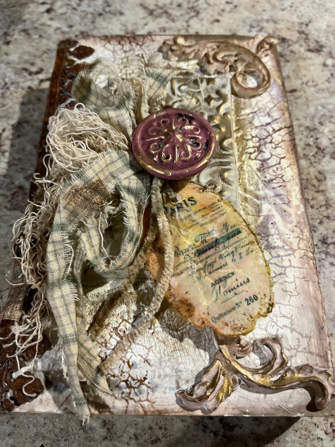 Vintage Book Decor, Old Book Display, Unique Faux Vintage Book,days ...