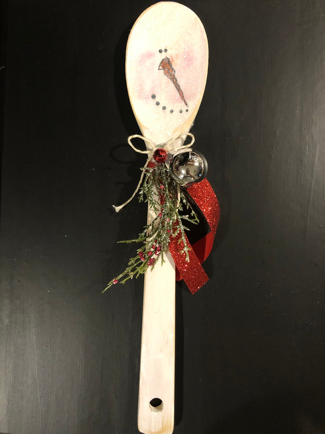 Snowman Wooden Spoon - Etsy