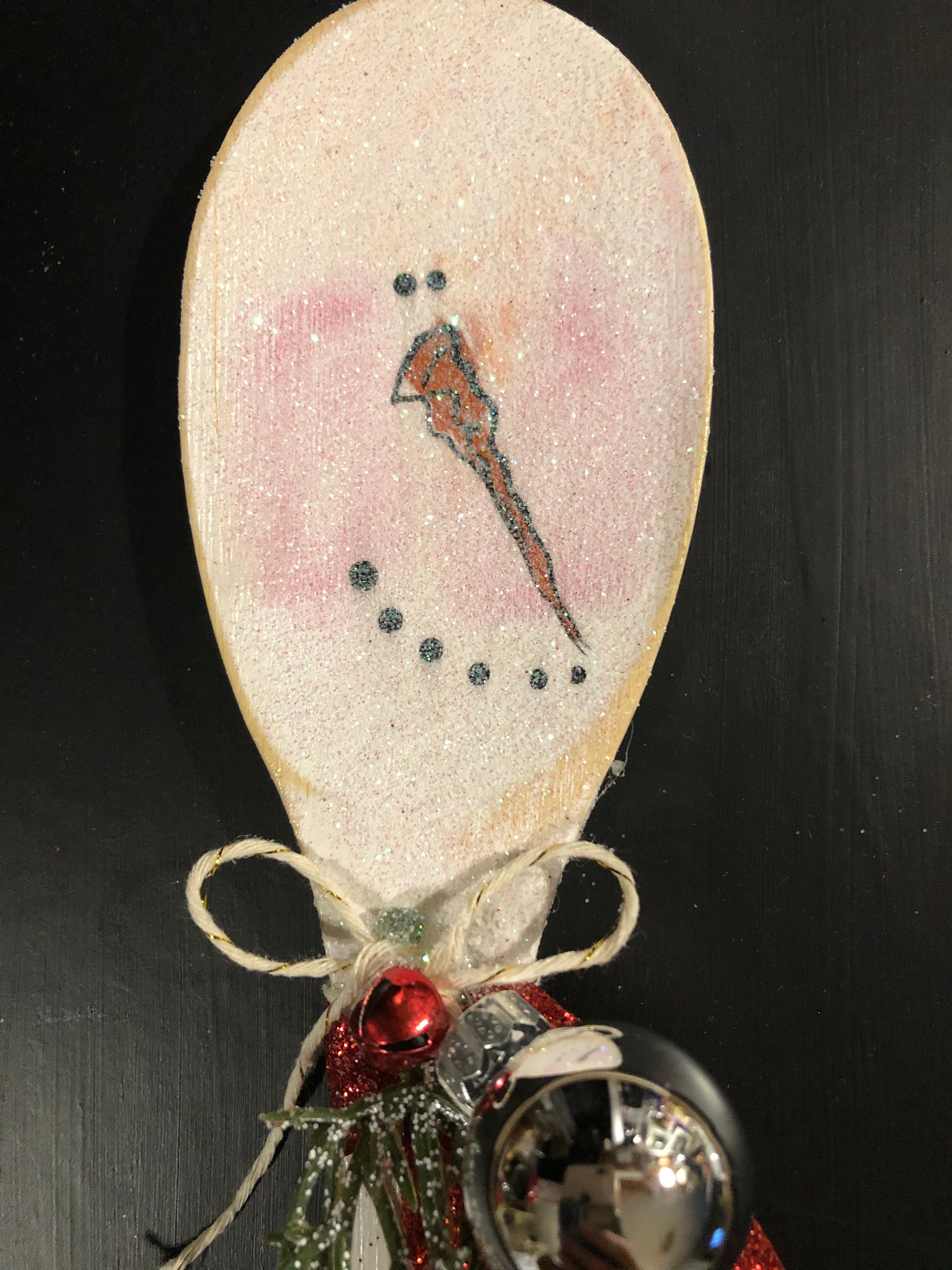 Snowman Wooden Spoon - Etsy