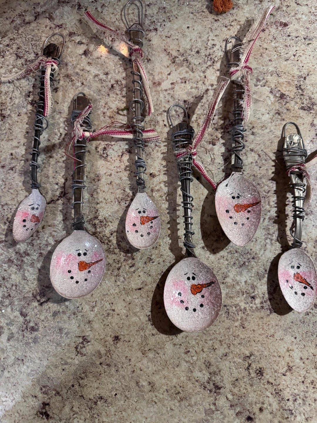 Silver Spoon Snowman, Snowman Ornaments - Etsy