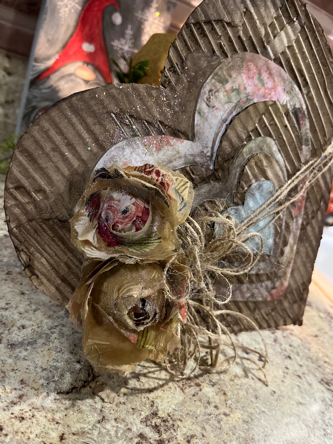 Heart Shelf Setter, Cardboard Heart Decor,valentines Hearts, - Etsy