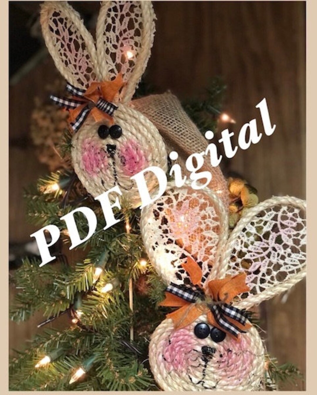 Bunny Made From Rope - Etsy