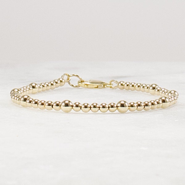 Gold Bead Bracelet - Etsy