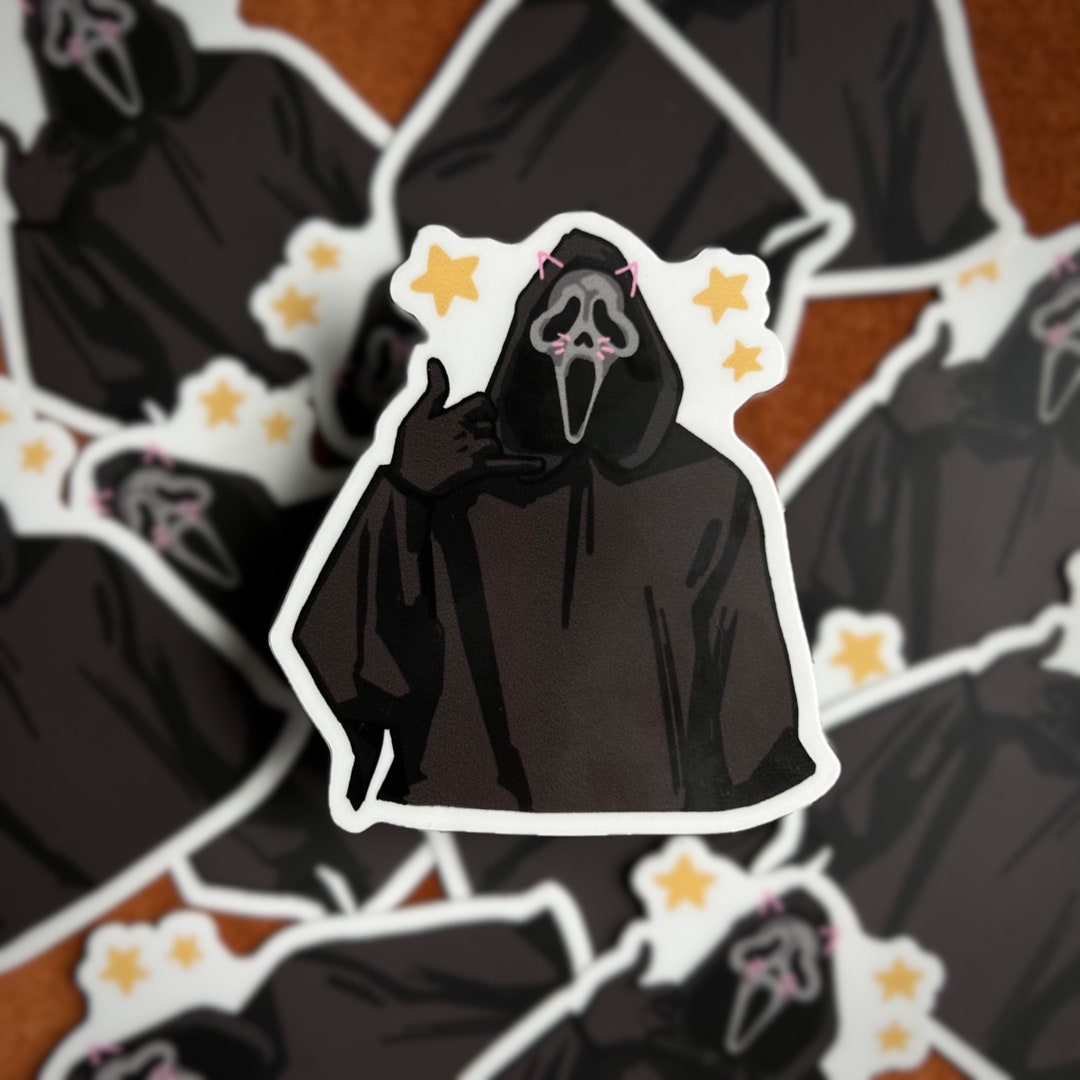 GHOSTFACE Call Me Sticker Scream Slasher Horror Art Decor Halloween DBD ...