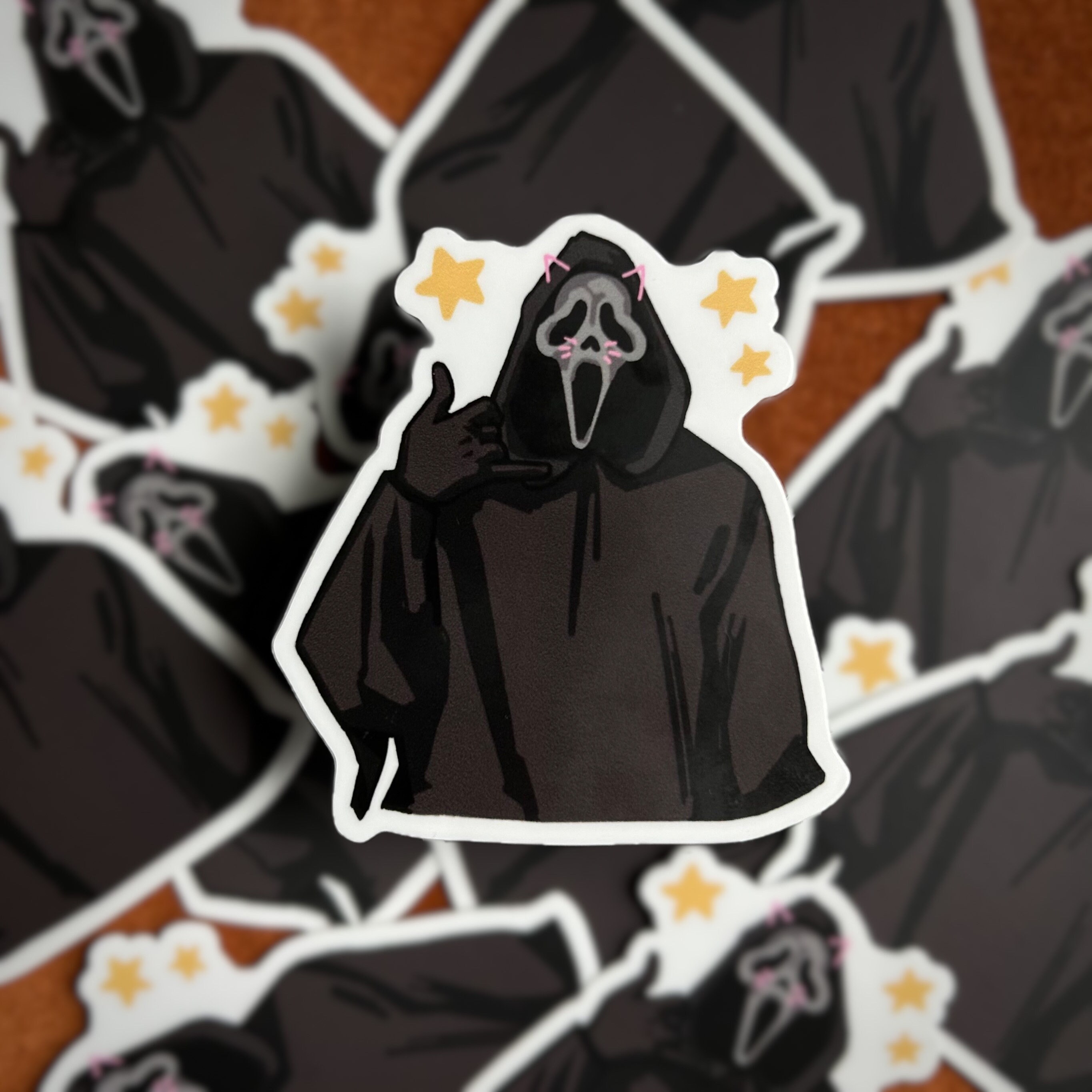 GHOSTFACE Call Me Sticker Scream Slasher Horror Art Decor Halloween DBD ...