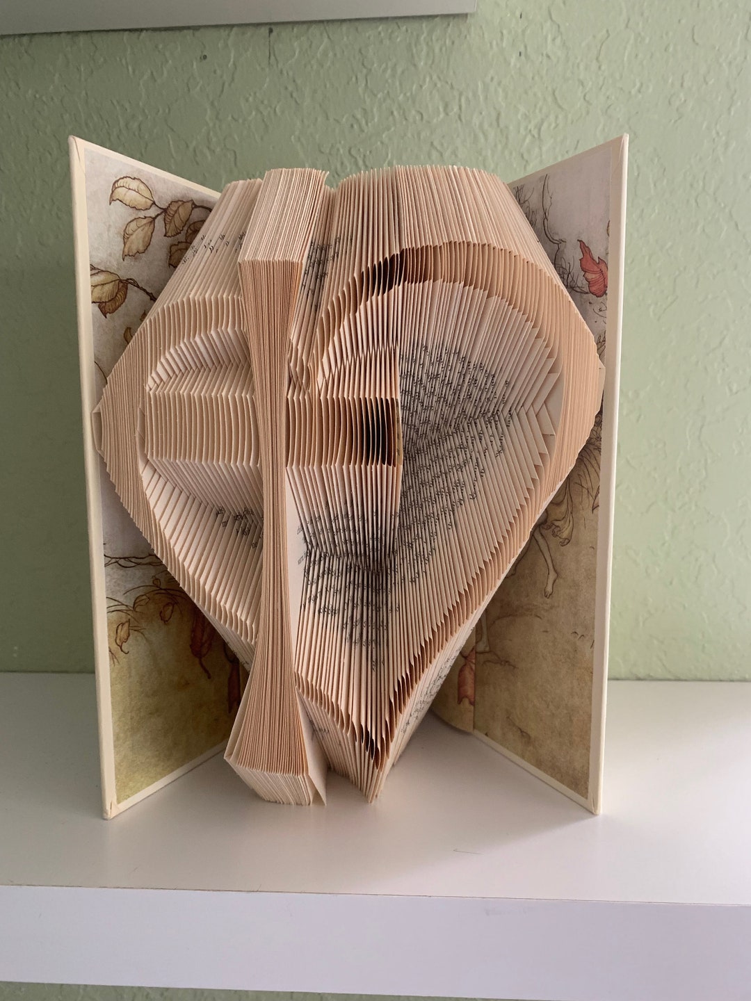 A Faithful Heart Folded Book Art - Etsy